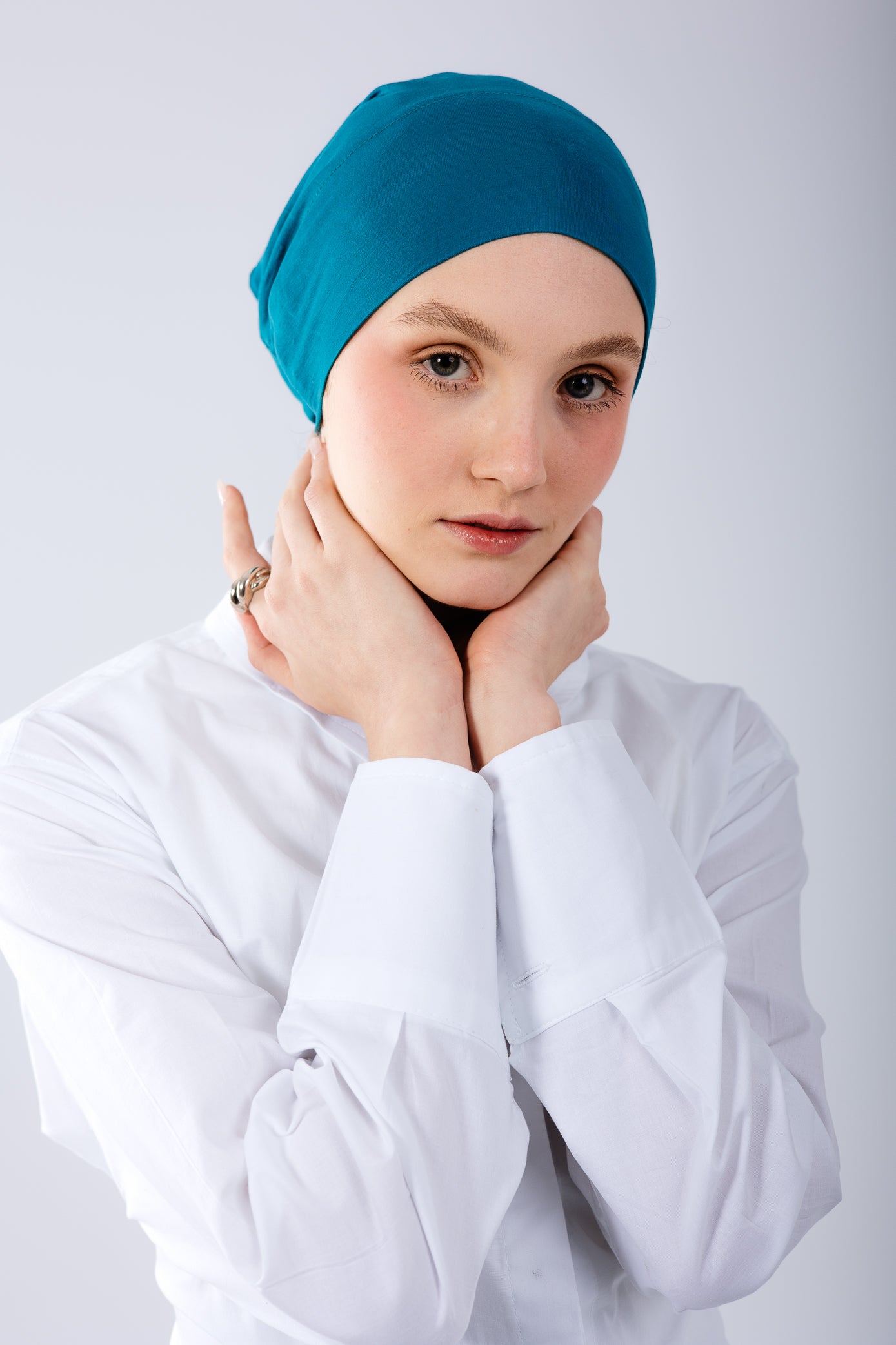 Worood Imperial Teal Bamboo Inner Cap | Rich Tone & Breathable